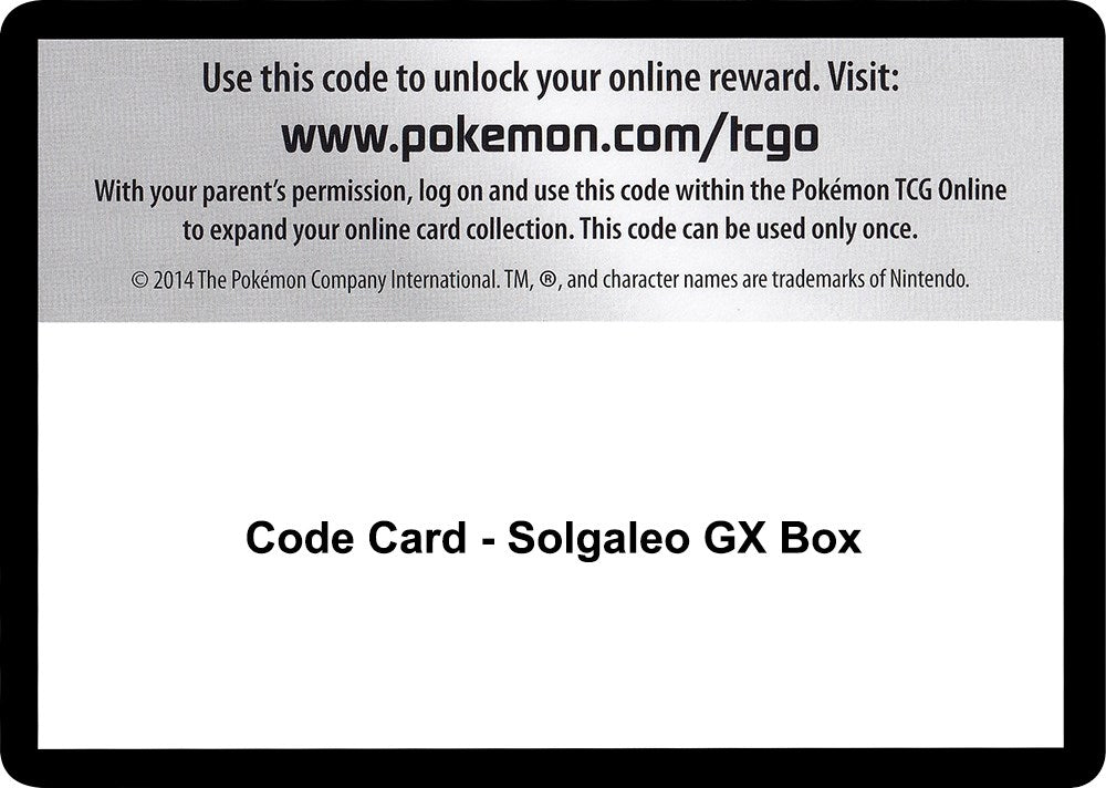 Code Card - Solgaleo GX Box – Troll Aus Melb PTY LTD