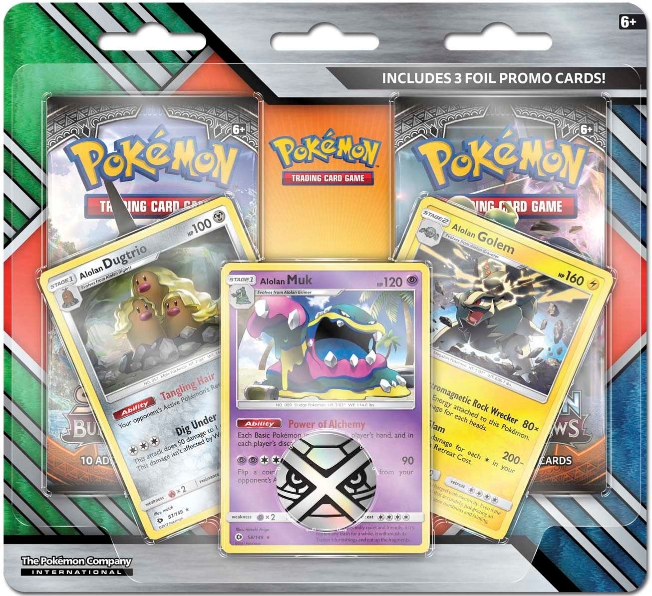 Enhanced 2-Pack Blister Pack [Alolan Dugtrio, Alolan Muk, & Alolan Gol ...
