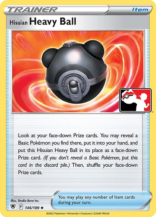 Hisuian Heavy Ball (146/189) (Prize Pack Series Cards) – Troll Aus Melb ...