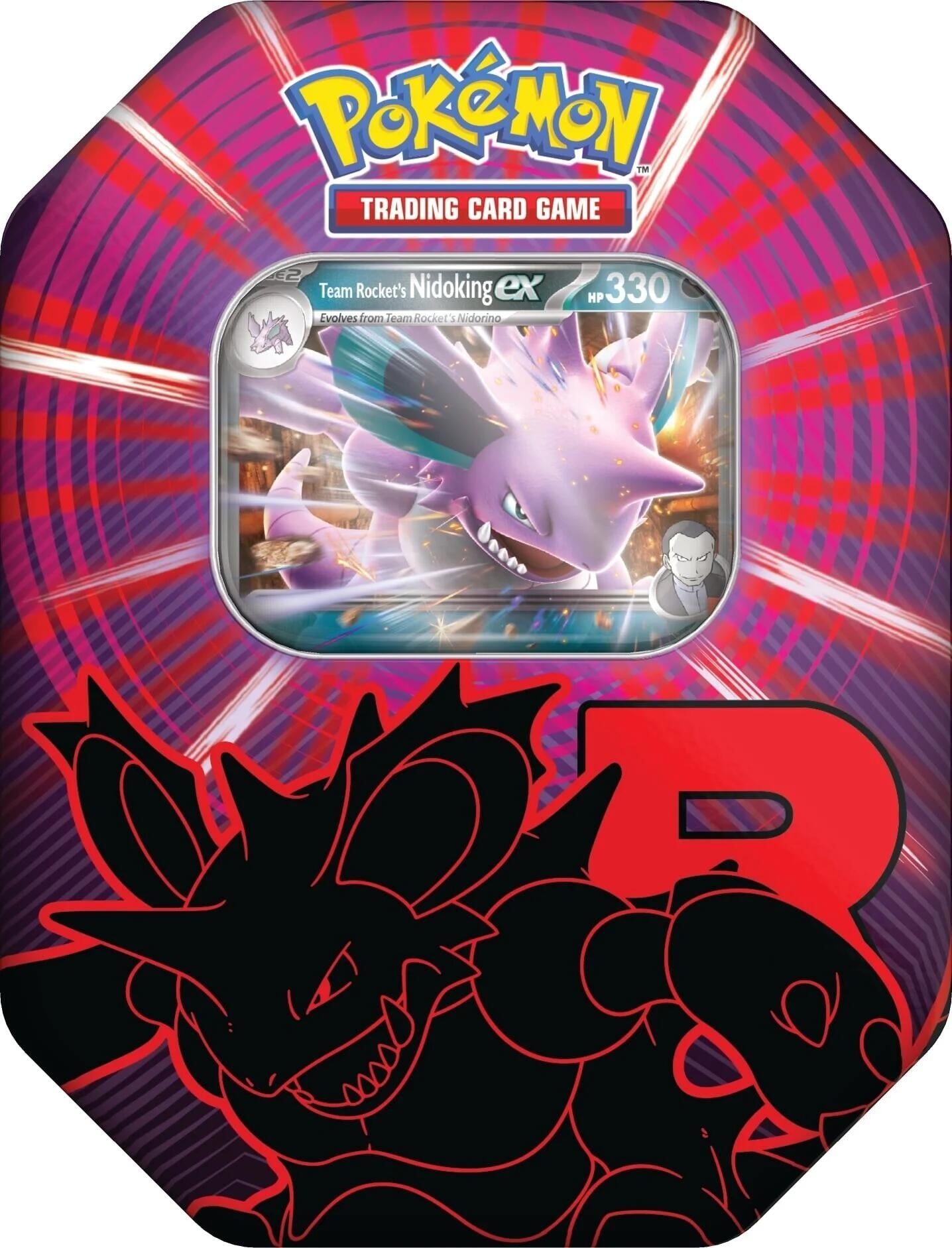 Team Rocket Tin [Team Rocket's Nidoking ex] (International Version ...