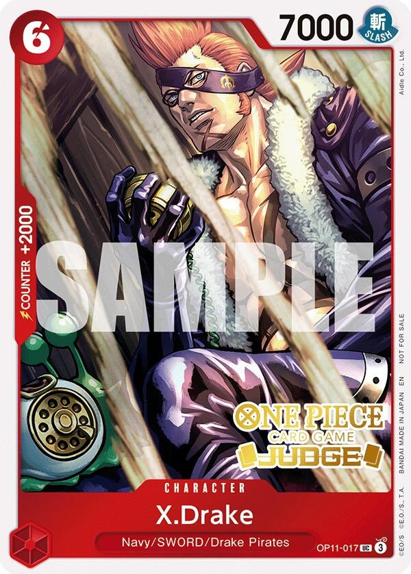 X.Drake (Judge Pack Vol. 7) (OP11-017) (One Piece Promotion Cards ...